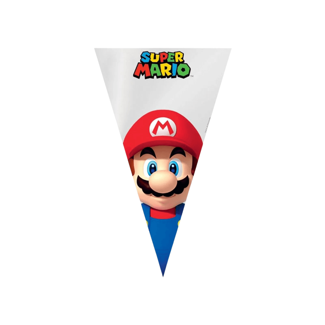 Cone Festa Super Mario Com 50 Unidades -Cromus | Casa do Confeiteiro